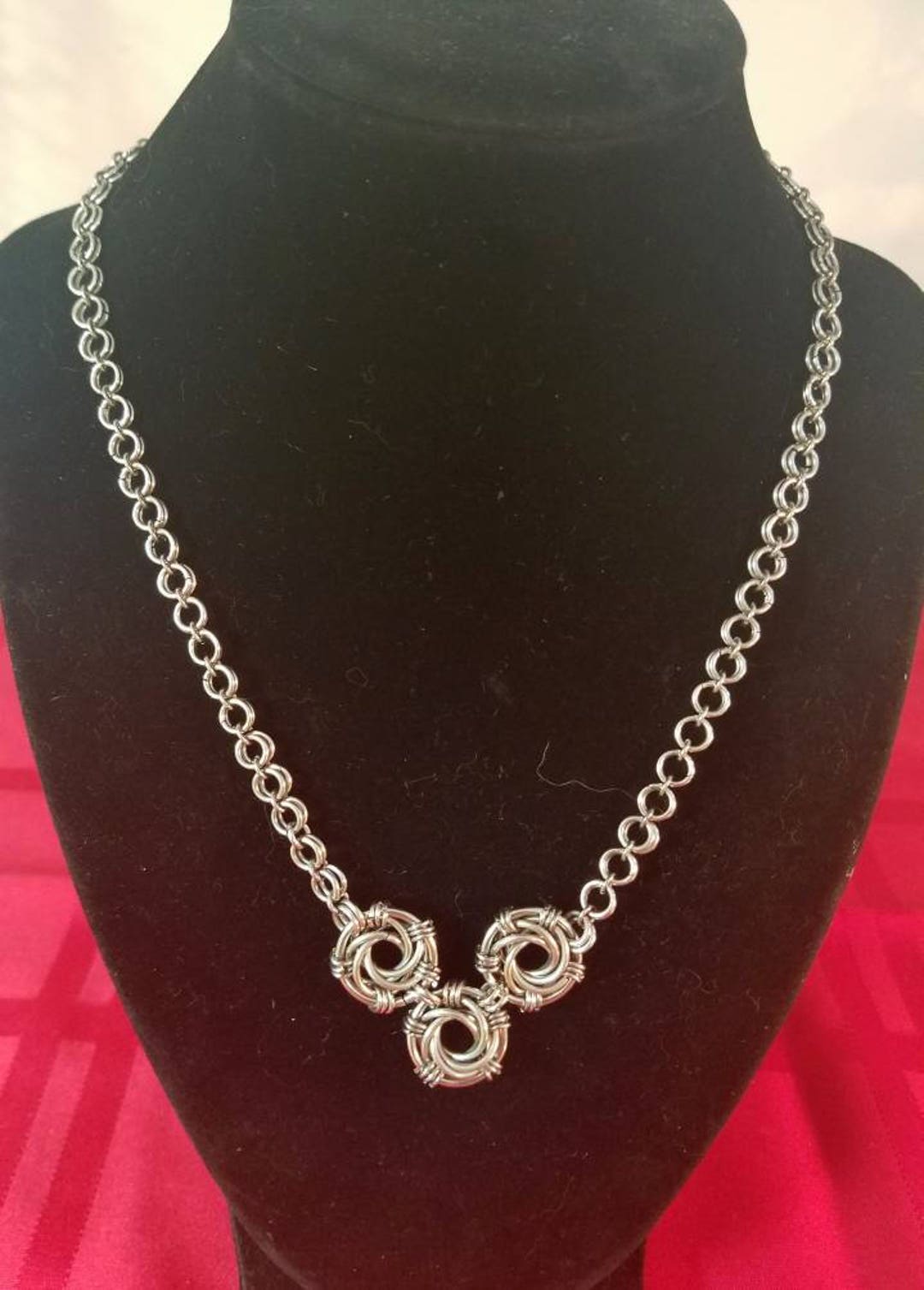 Handmade Chainmaille Stainless Steel Jump Rings Mobius Necklace - Etsy