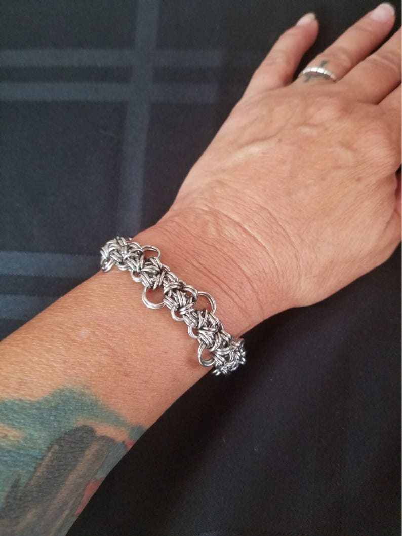 Chainmaille Stainless Steel Bracelet - Etsy