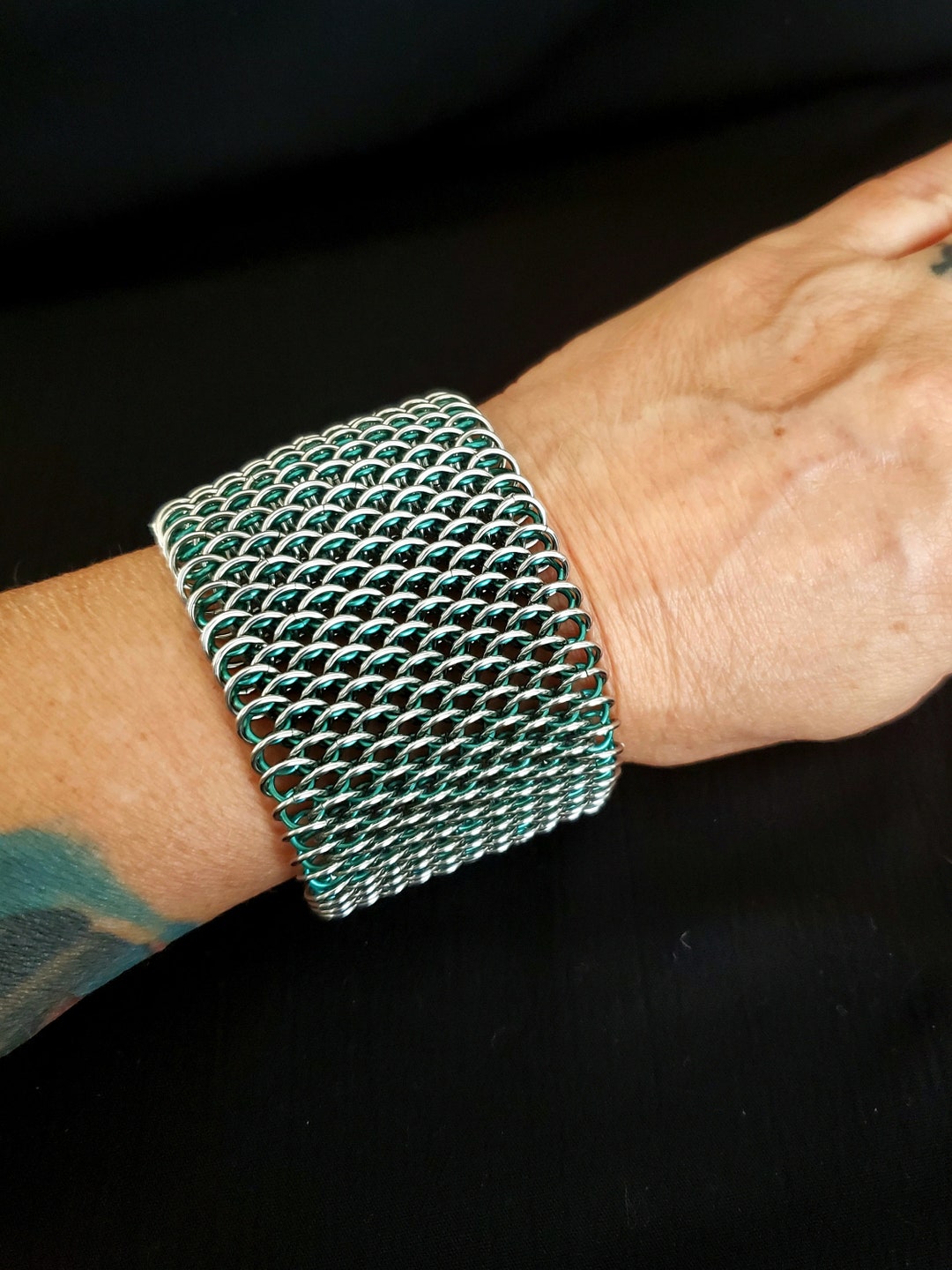 Dragonscale Chainmaille Bracelet - Etsy