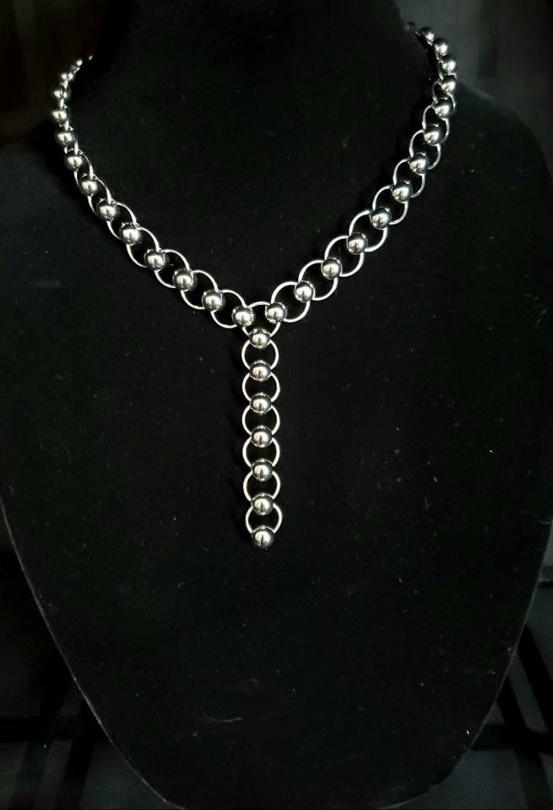 Stainless Steel Chainmaille Necklace - Etsy
