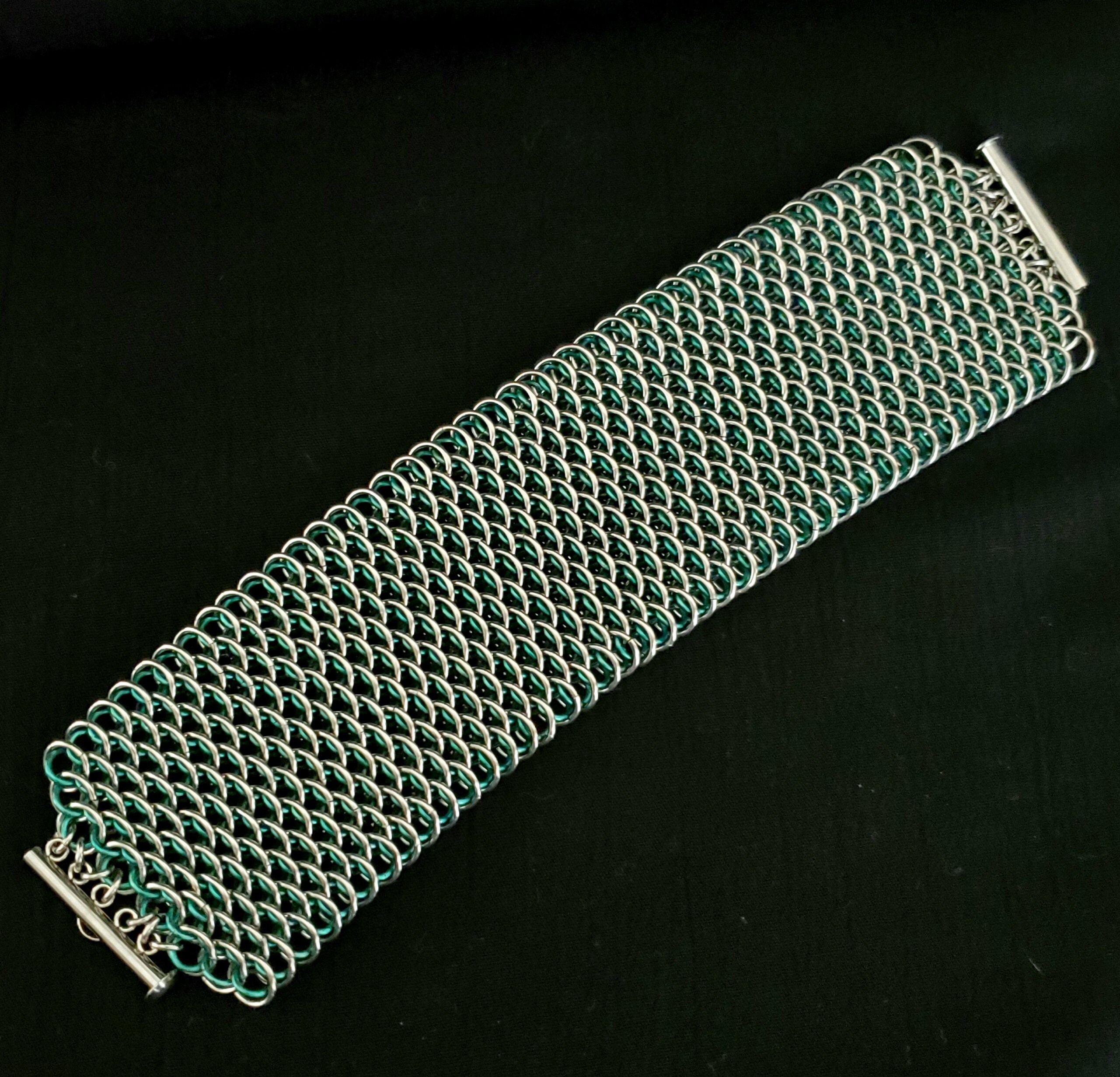 Dragonscale Chainmaille Bracelet - Etsy