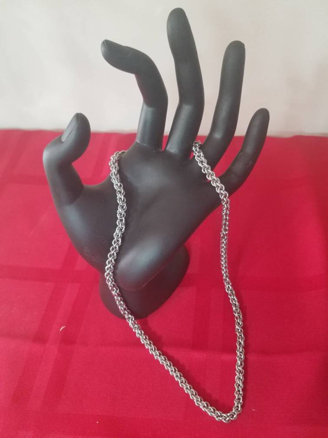 Handmade Stainless Steel Chainmaille Necklace - Etsy