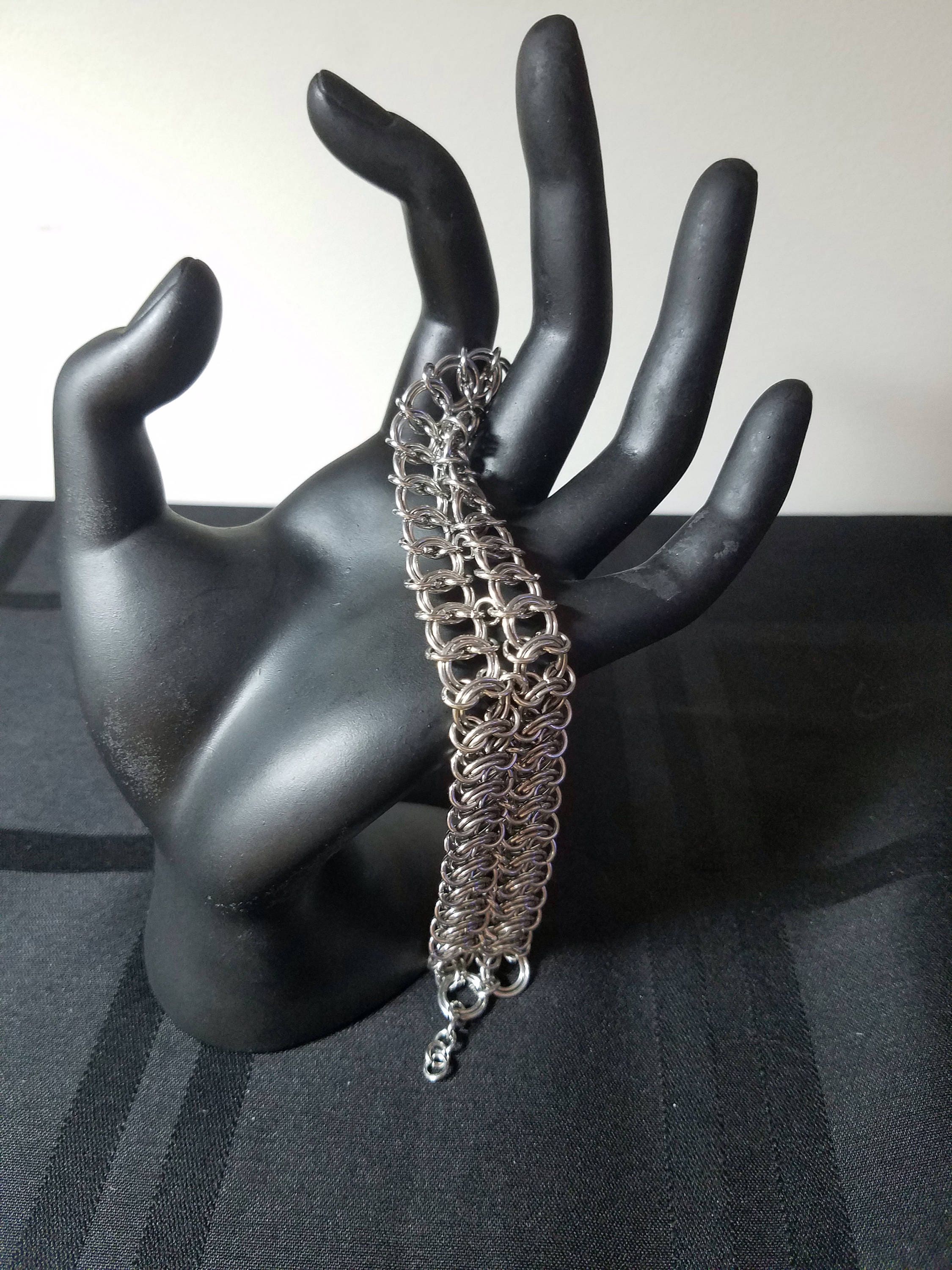 Chainmaille Stainless Steel Jump Ring Bracelet - Etsy