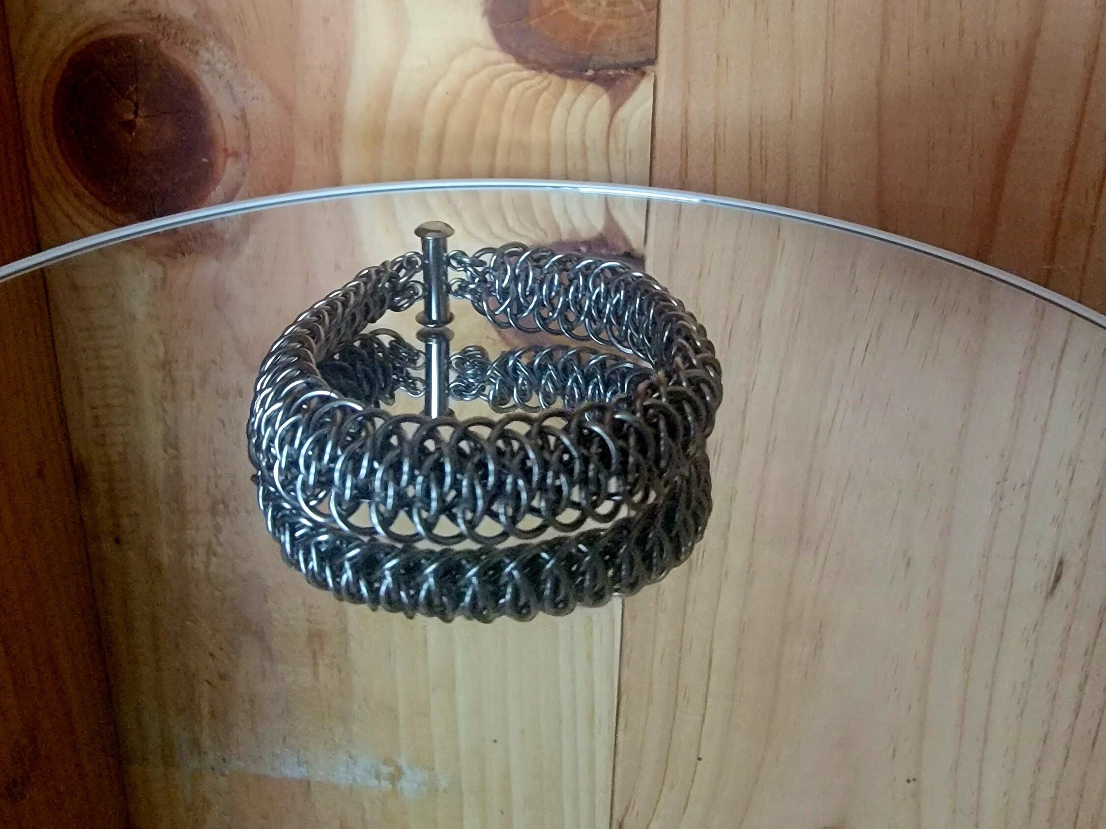 Viper Scale Chainmaille Stainless Steel Bracelet - Etsy