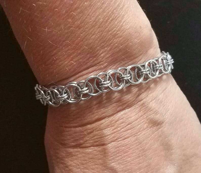 Chainmaille Stainless Steel Bracelet - Etsy