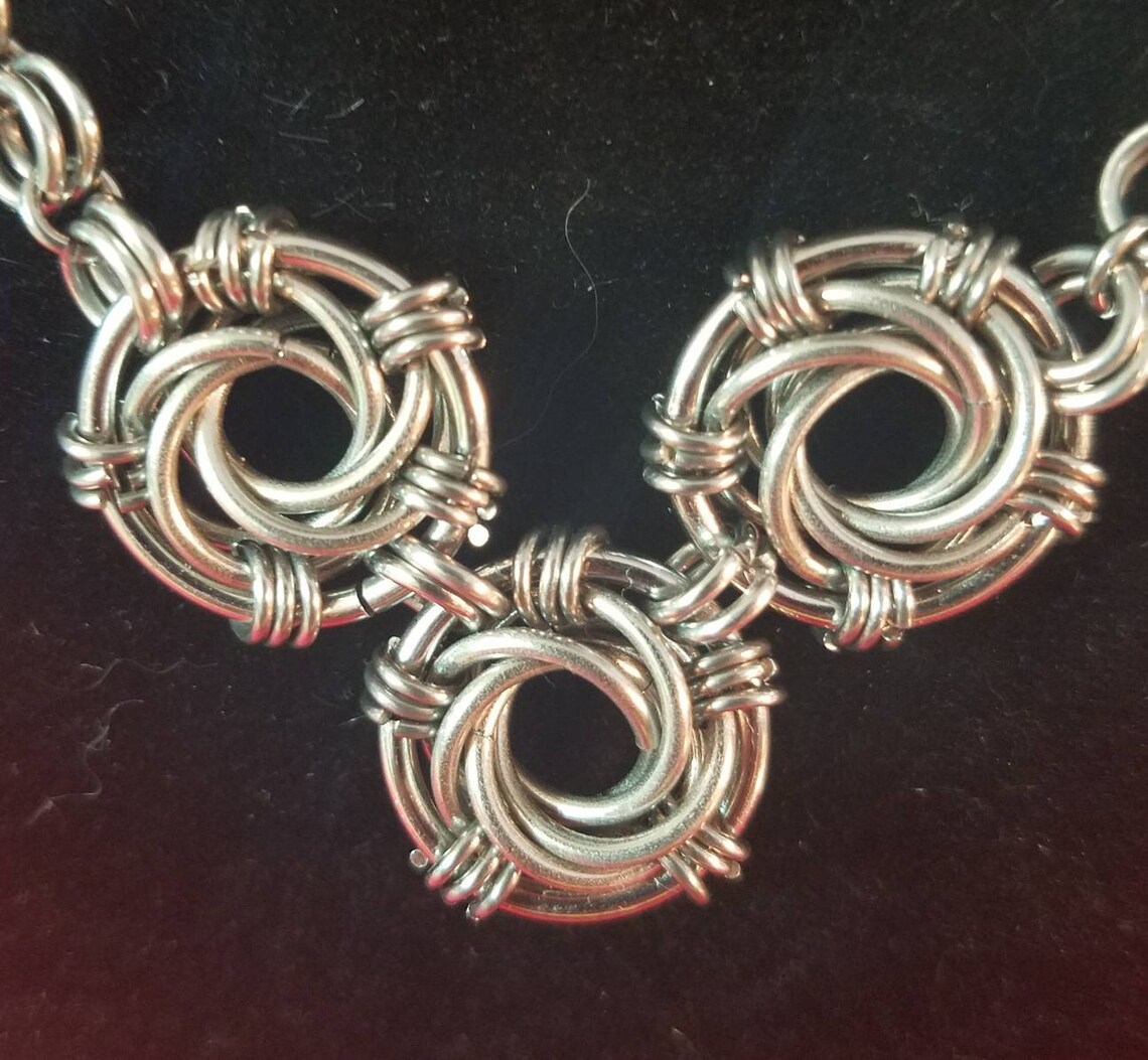Handmade Chainmaille Stainless Steel Jump Rings Mobius Necklace - Etsy