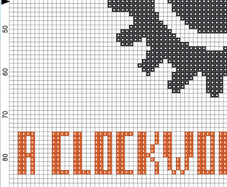 A Clockwork Orange Movie Minimal - Cross Stitch Pattern - Etsy