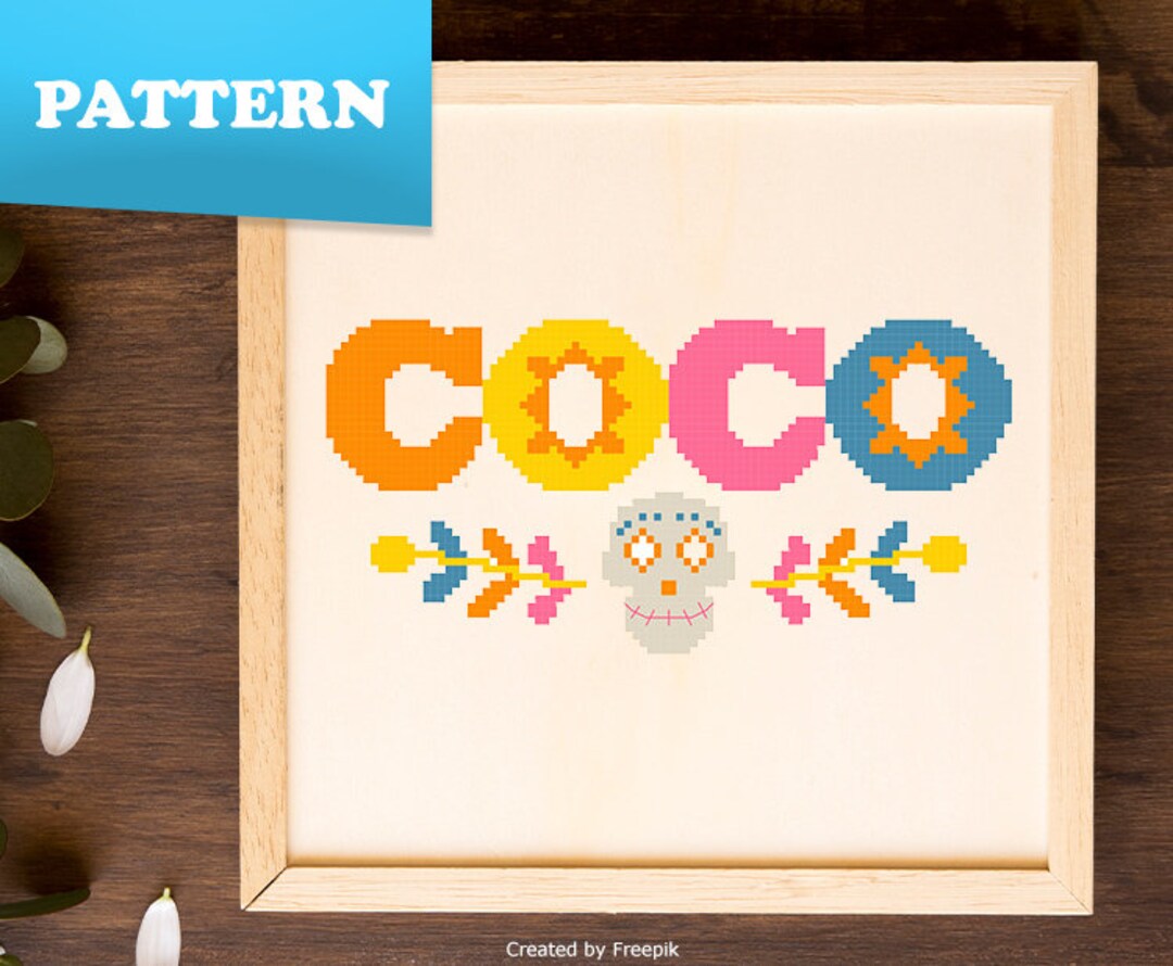 Coco Movie Title - Cross Stitch Pattern - Etsy