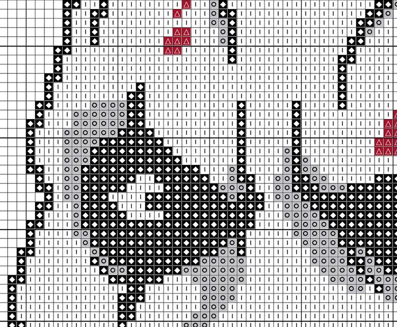 Art the Clown-inspired Cross Stitch Pattern | Terrifier | Horror ...