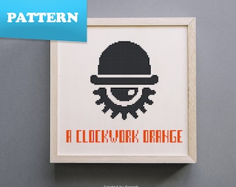 A Clockwork Orange Cross Stitch DIGITAL PATTERN - Etsy