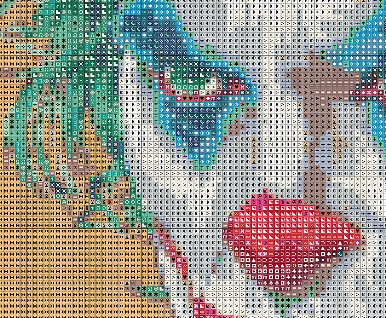 Joker Portrait Cross Stitch Pattern Movies Villain Clown - Etsy