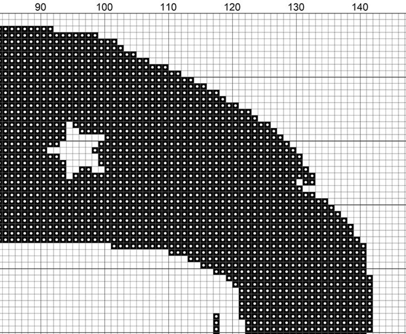 Che Guevara Black Portrait Cross Stitch Pattern | Signature | People ...