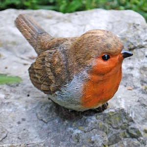 Robin Garden Bird Ornament Outdoor Animal Statue - Etsy UK