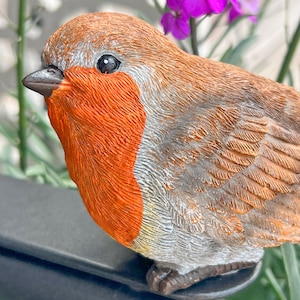 Robin Garden Bird Ornament Outdoor Animal Statue - Etsy UK