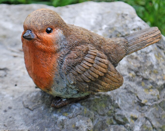 Robin Garden Bird Ornament Outdoor Statue - Etsy UK