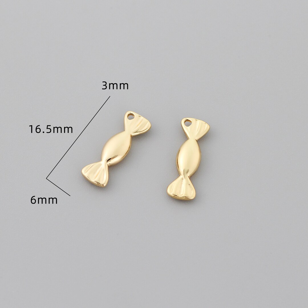 Gold Candy Connectors, Candy Charm Pendant, Jewelry Findings - Etsy