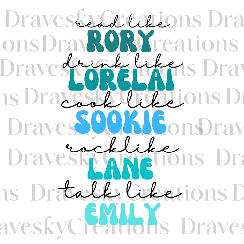 Gilmore Girl Svg File, Gilmore Girl Png File, Gilmore Girl Cut File ...