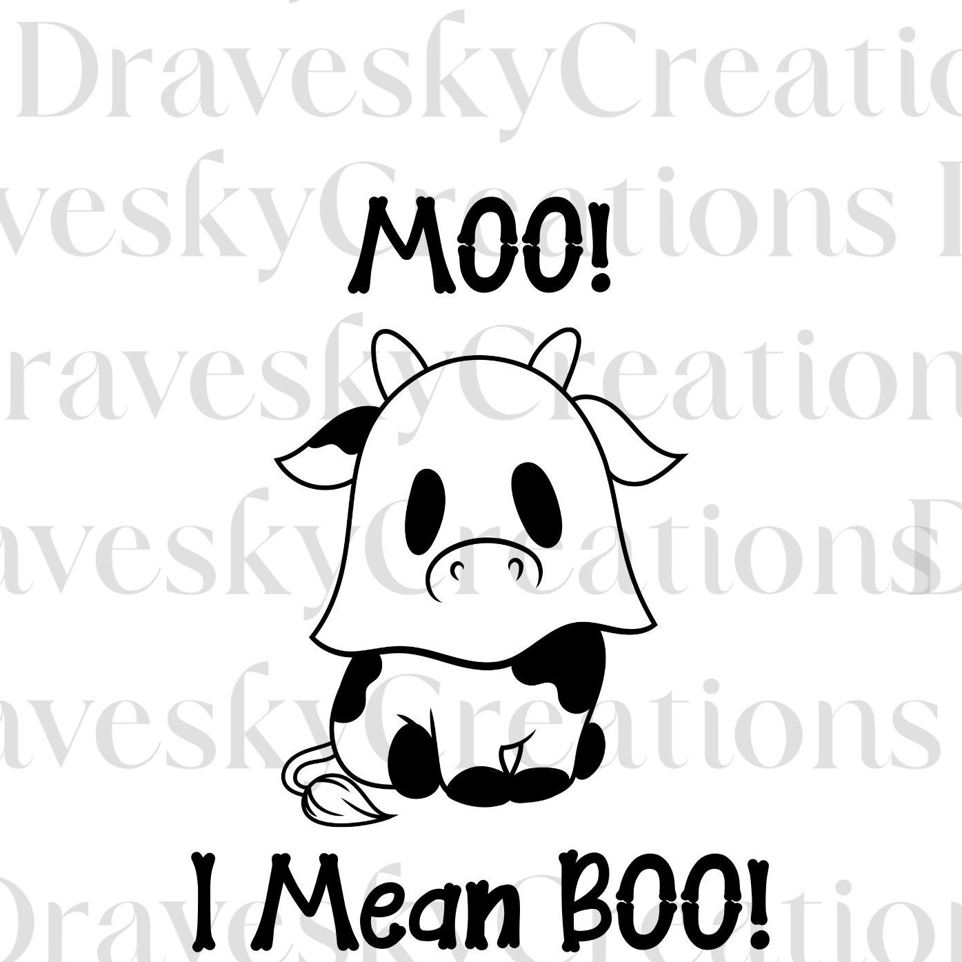 Moo I Mean Boo Svg Png Halloween Svg Png Halloween Cow Svg Png Kids ...
