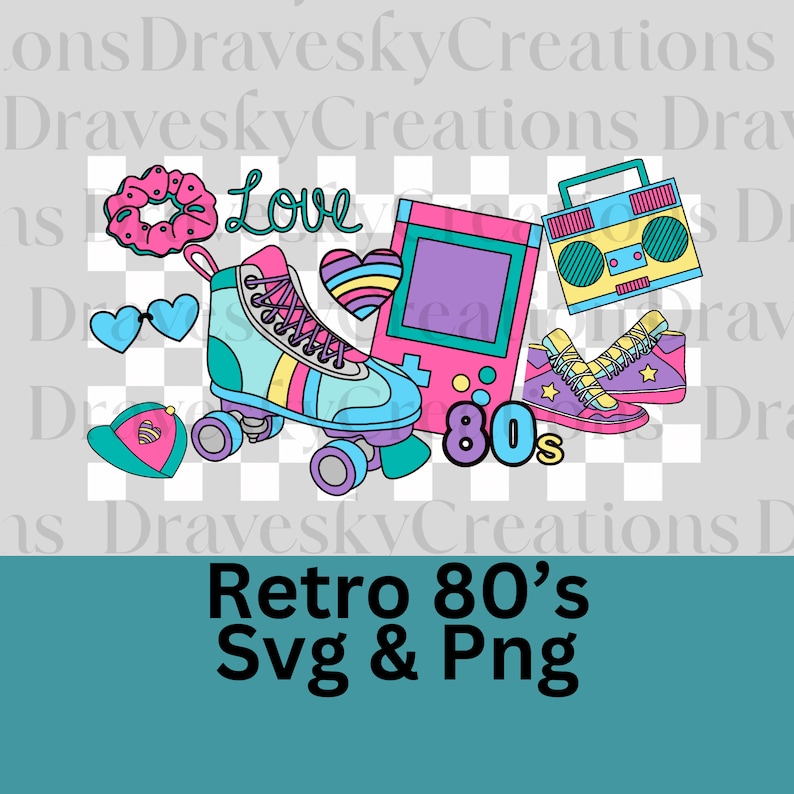 Retro 80s Svg Png I Love the 80s Svg Png Retro I Love the 80s Svg Png ...