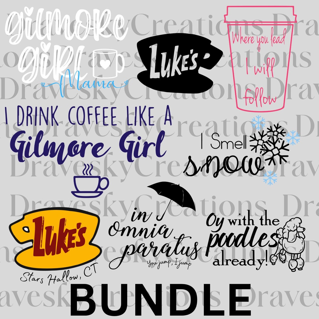 Gilmore Girl Svg Bundle, Gilmore Girl Png Bundle, Gilmore Girl Svg ...