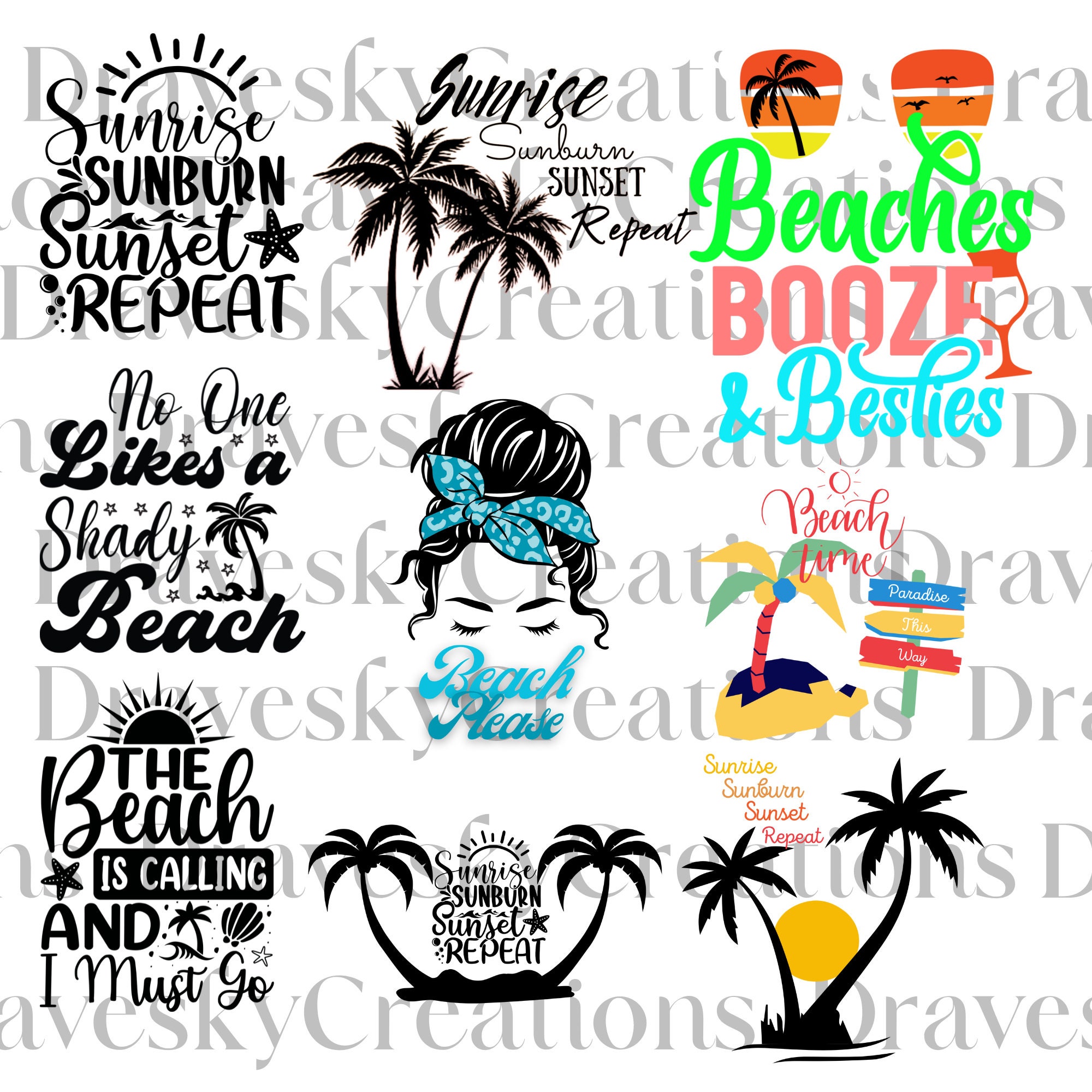 Big Beach Svg Bundle Beach Png Beach Digital Download Beach Svg Bundle ...