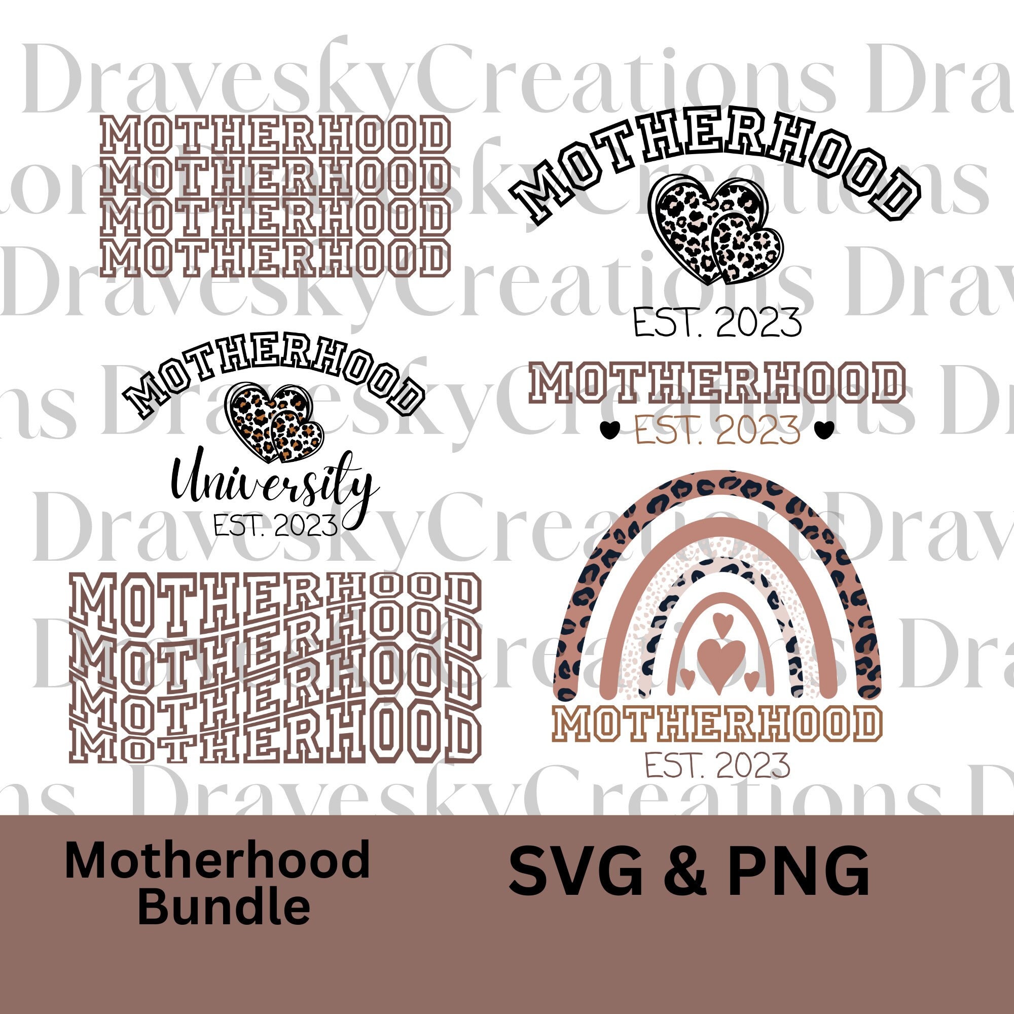 Motherhood Svg Bundle Motherhood Png Bundle Mama Svg Mama Png New Mom ...