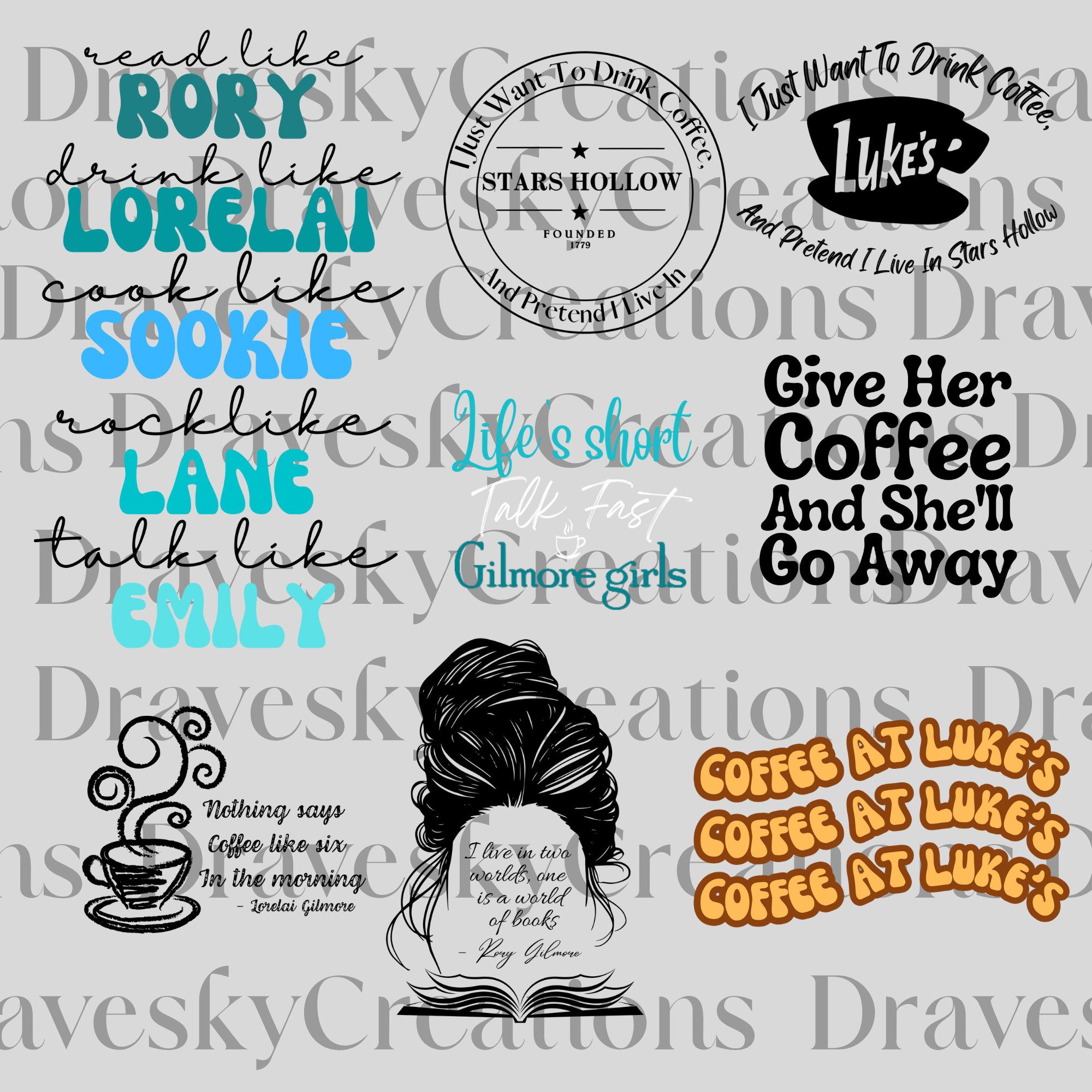 Gilmore Girl Svg Bundle Gilmore Girl Png Bundle Gilmore Girl - Etsy ...