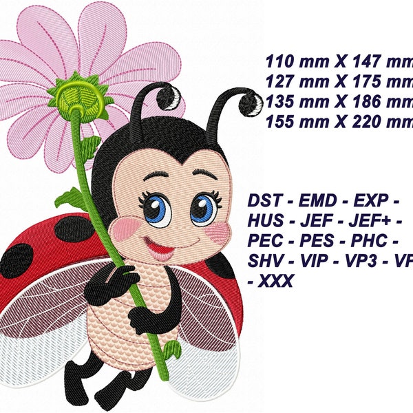 Ladybug Embroidery - Etsy
