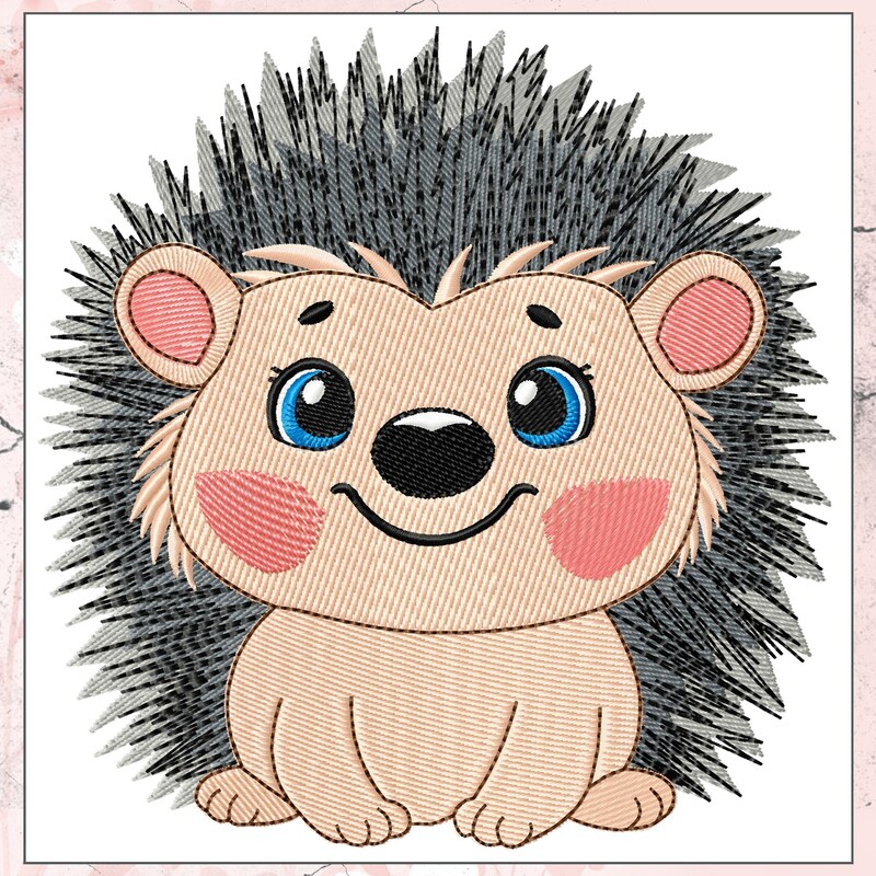 Hedgehog Embroidery - Etsy