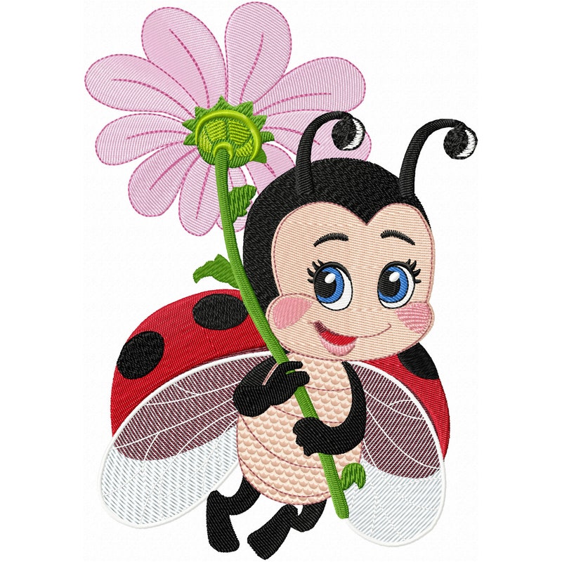 Ladybug Embroidery - Etsy