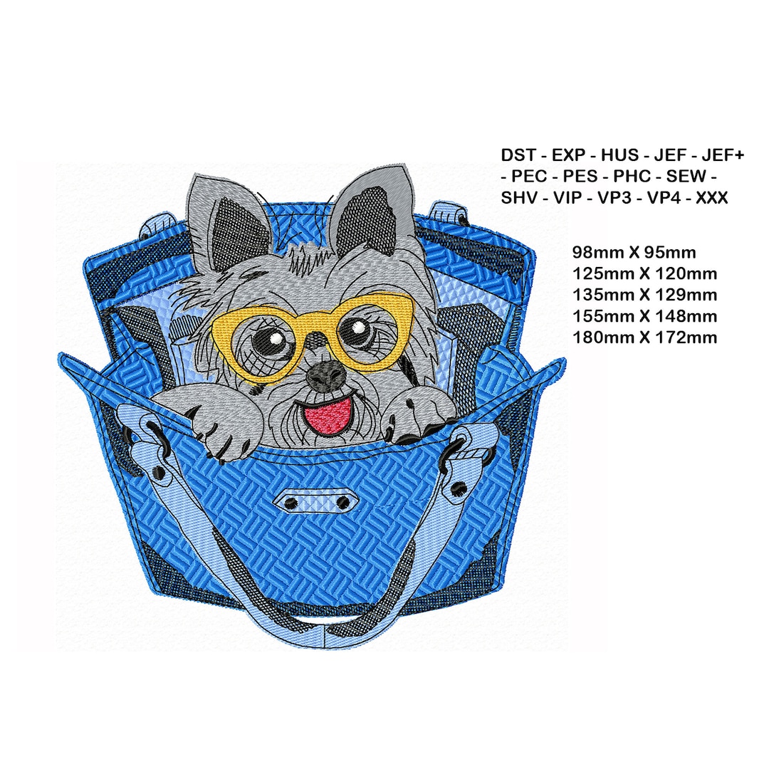 Terrier Dog Animal Embroidery Design, Machine Embroidery, Dog in a ...