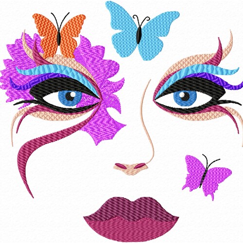 Pretty Woman Machine Embroidery Design - Etsy