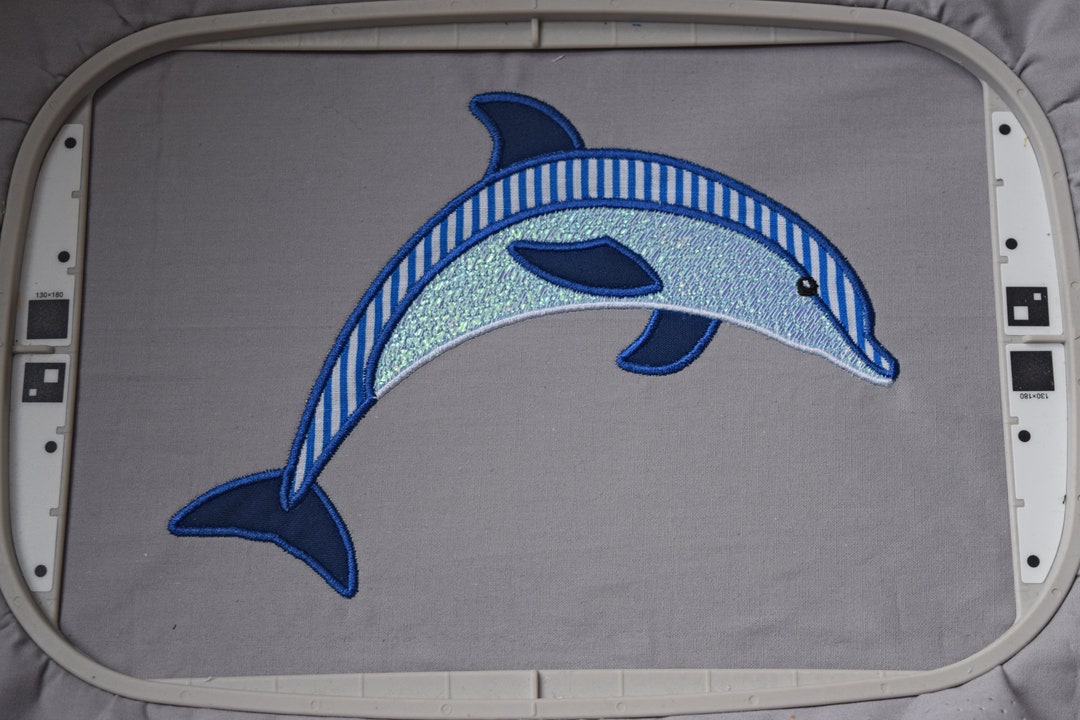 Animal Embroidery Dolphin Machine Embroidery Designs, Applique ...