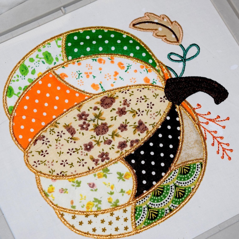 Pumpkin Embroidery Design for Halloween Machine Embroidery for Fall ...