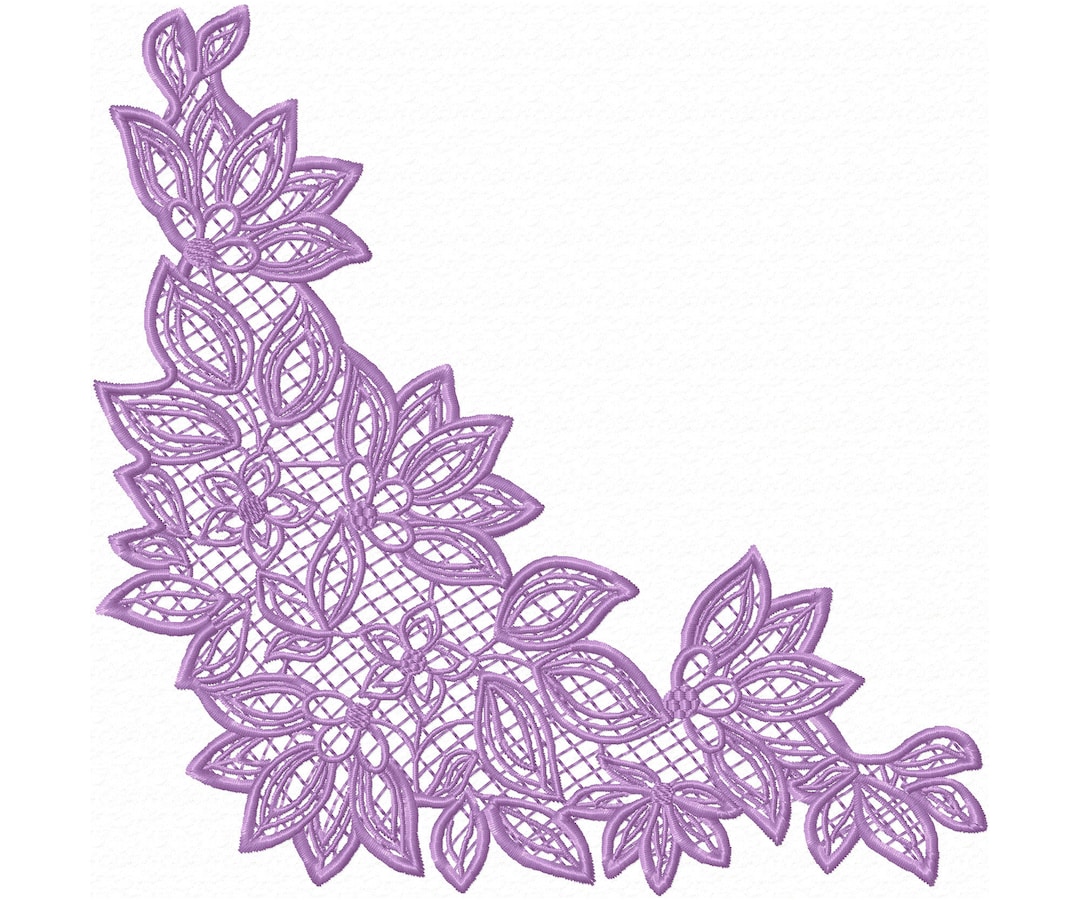 Machine Embroidery Designs FSL Flower, Floral Embroidery, 3 ...