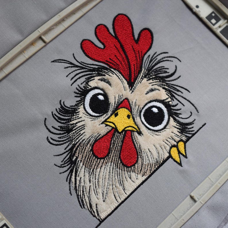 Funny Chicken Embroidery Design Cuckoo Bird Machine Embroidery, Cute ...