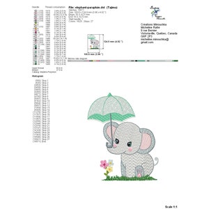Cute Baby Elephant Machine Embroidery, Animal Embroidery Design, Baby ...