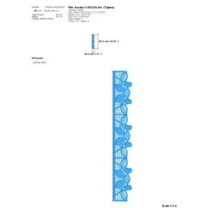 FSL Lace Trim Machine Embroidery, Design Lace Border, Freestanding Lace ...