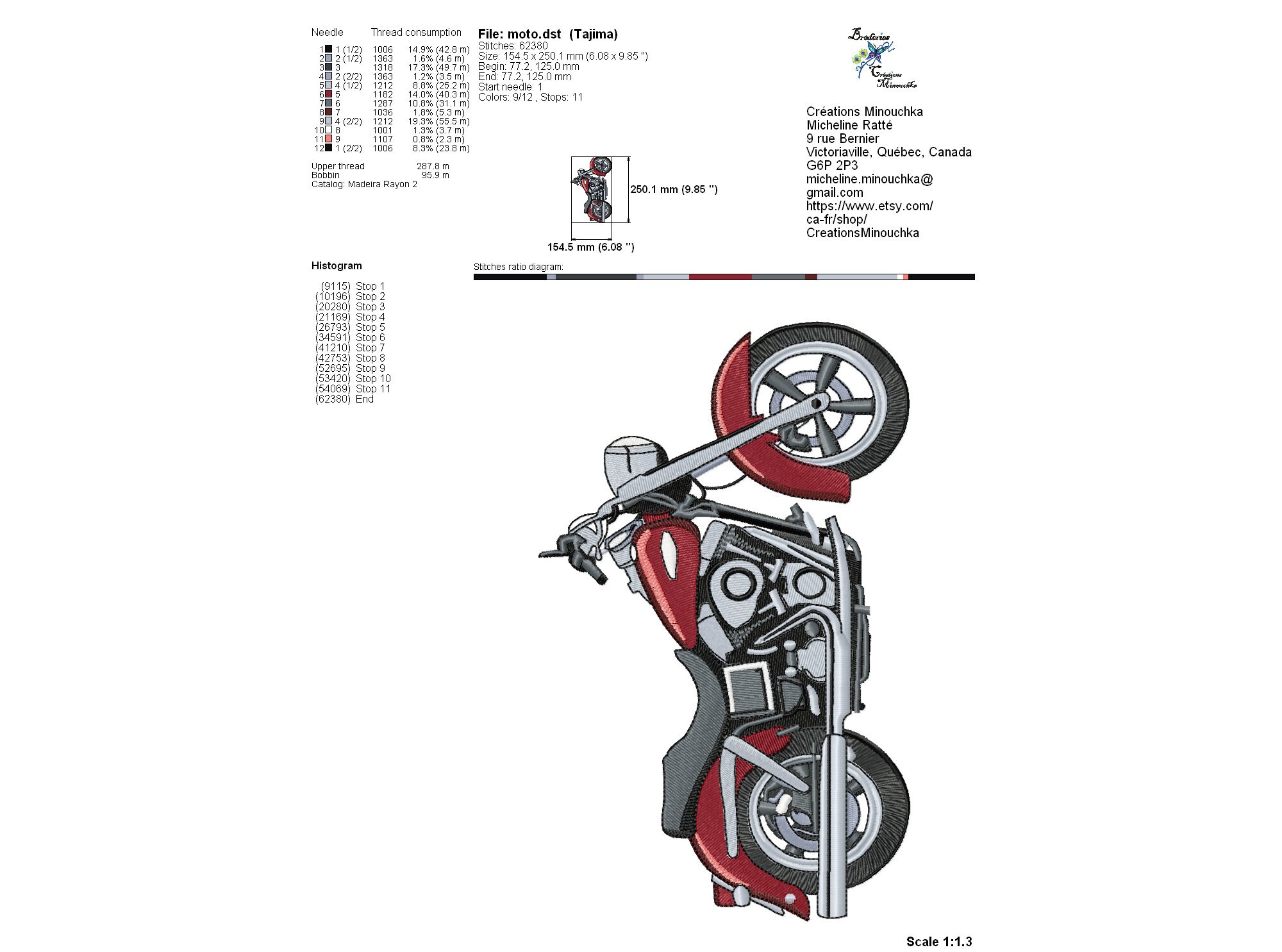 Motorcycle Embroidery Design Motorbike Machine Embroidery Design Racing ...