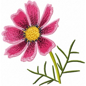 Beautiful COSMOS Flower Embroidery Design Machine Embroidery Designs ...
