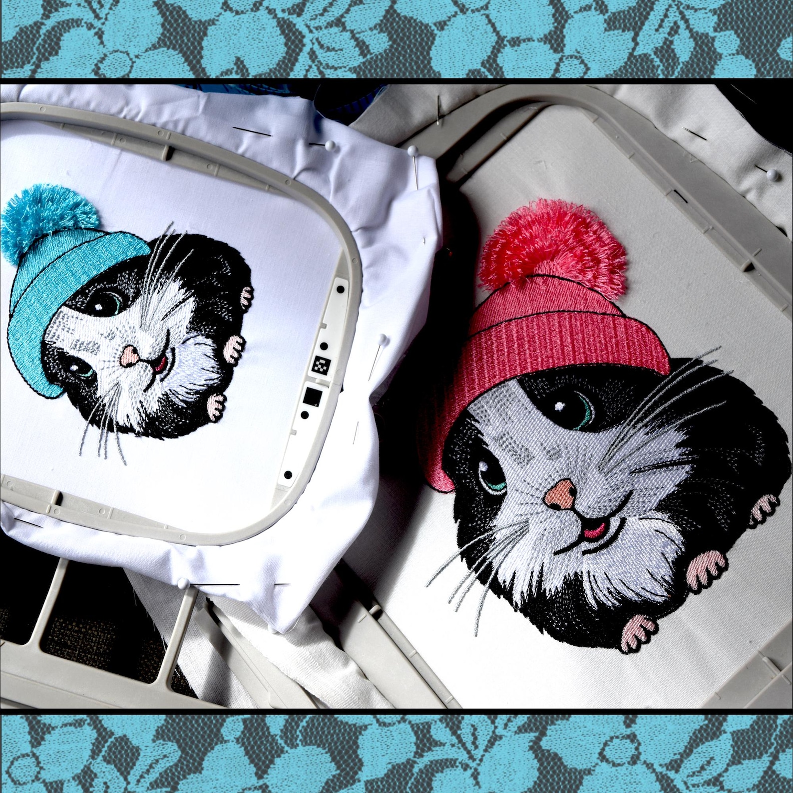 Hamster Embroidery Design Machine Embroidery of a Cute Baby Animal With ...