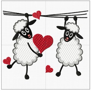 Sheep Embroidery Design Animal Embroidery Machine Embroidery - Etsy