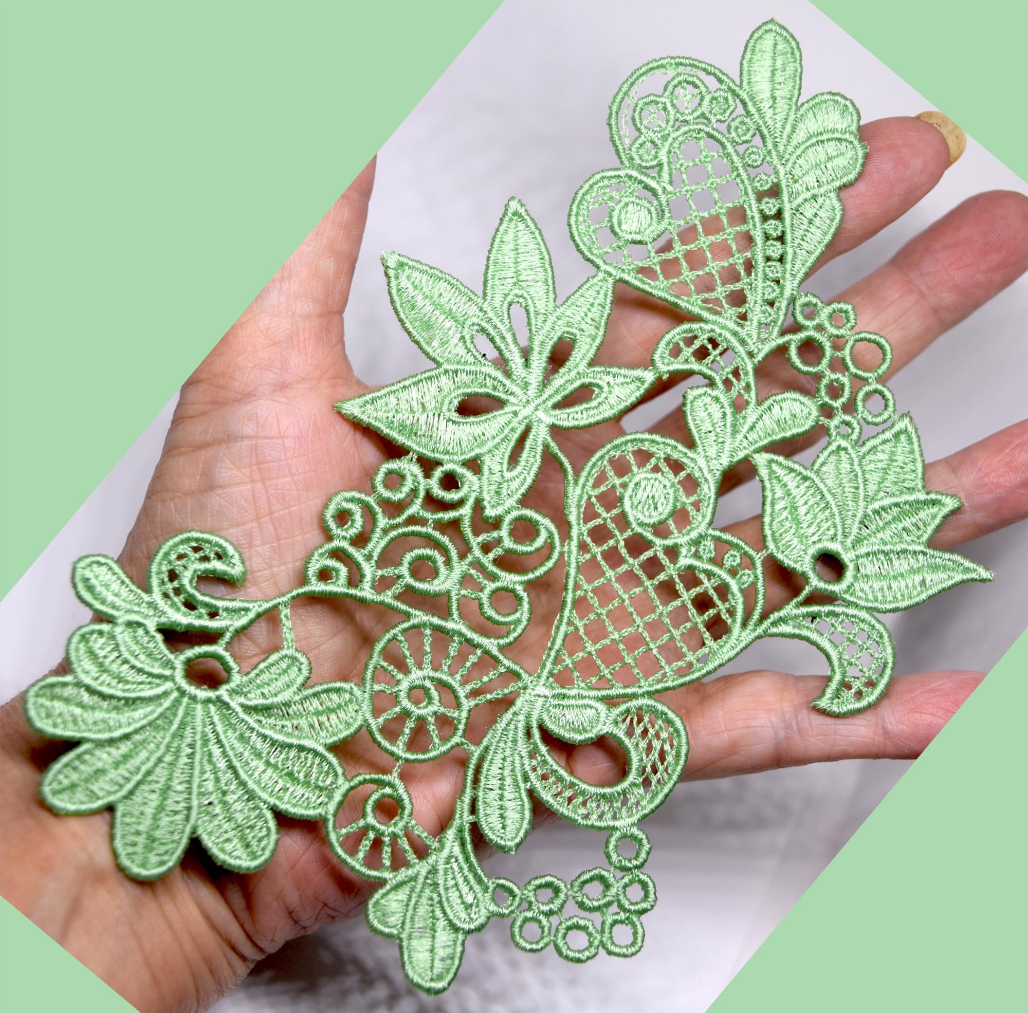 FSL Floral Lace Embroidery Design Machine Embroidery of a Lace Border ...