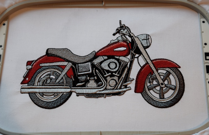 Motorcycle Embroidery Design Motorbike Machine Embroidery Design Racing ...