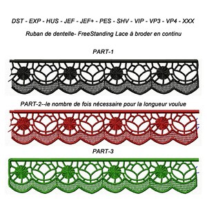 FSL Trim Embroidery Design Lace Trim Machine Embroidery, Lace Border ...