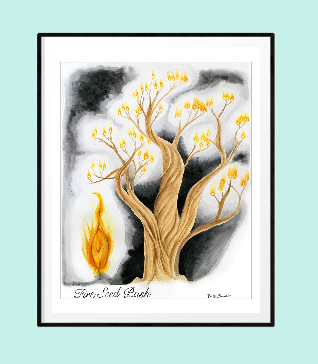Fire Seed Bush - Instant Download - Etsy