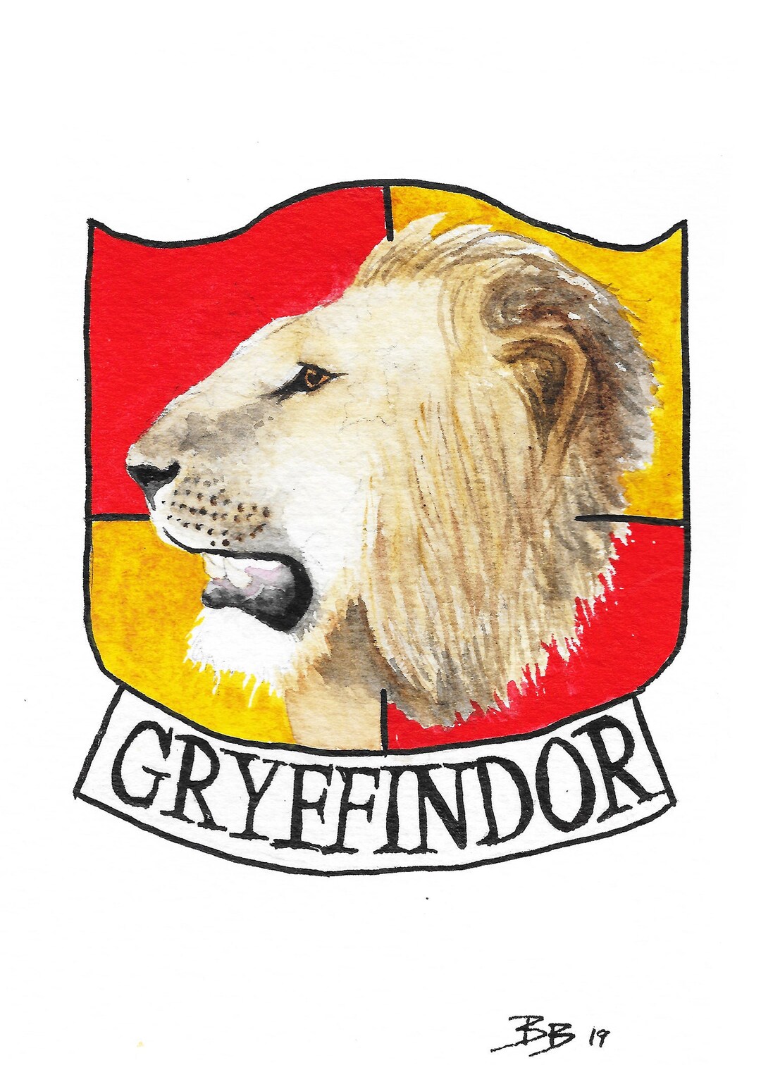 Gryffindor Crest Instant Download - Etsy