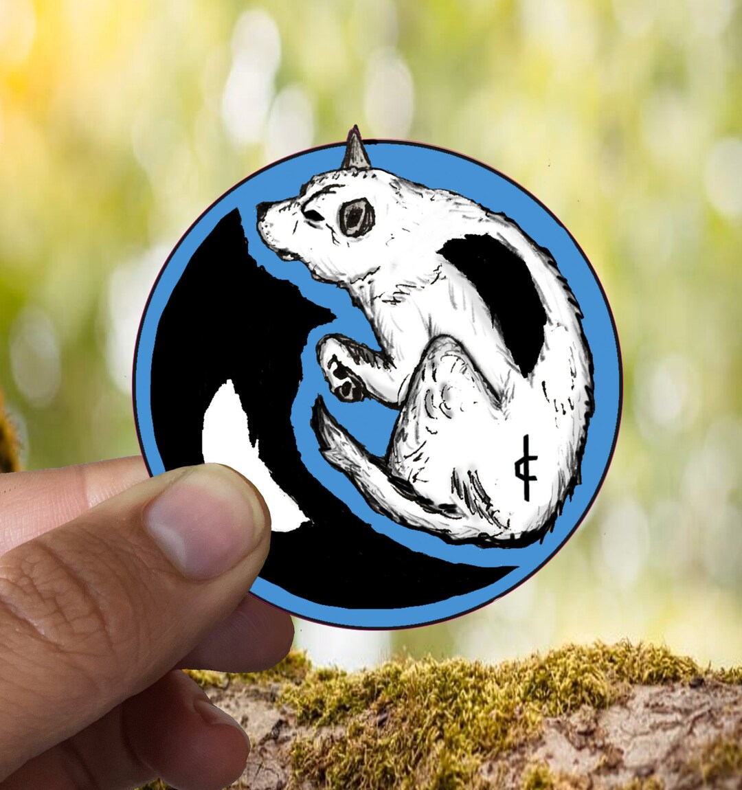 Yin Yang With Dog Vinyl Sticker, Personal Dog Laptop or Phone Case ...