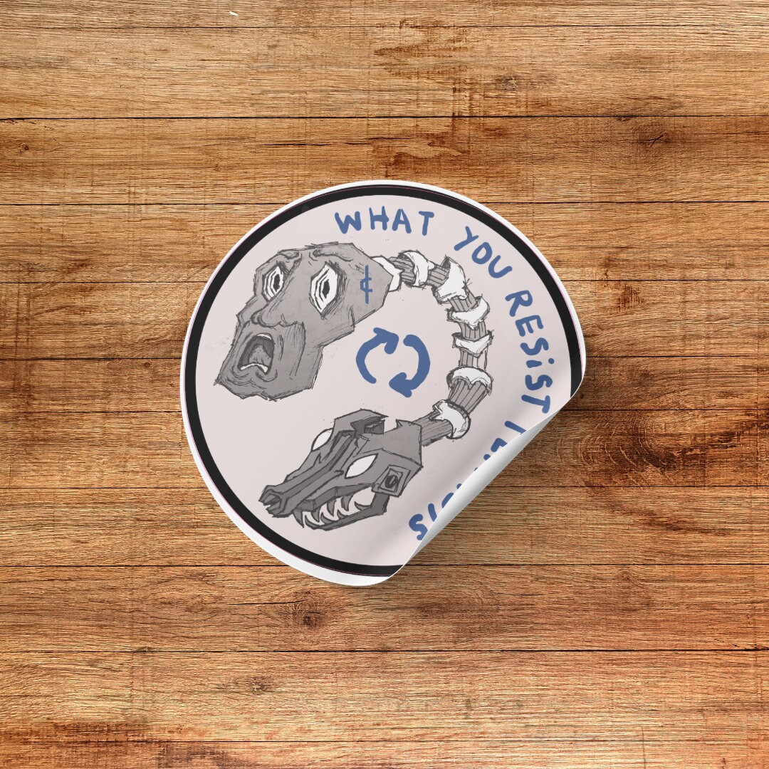 Anxiety Cycle Sticker, Psychology Mindfulness Stickers, Hand Drawn ...