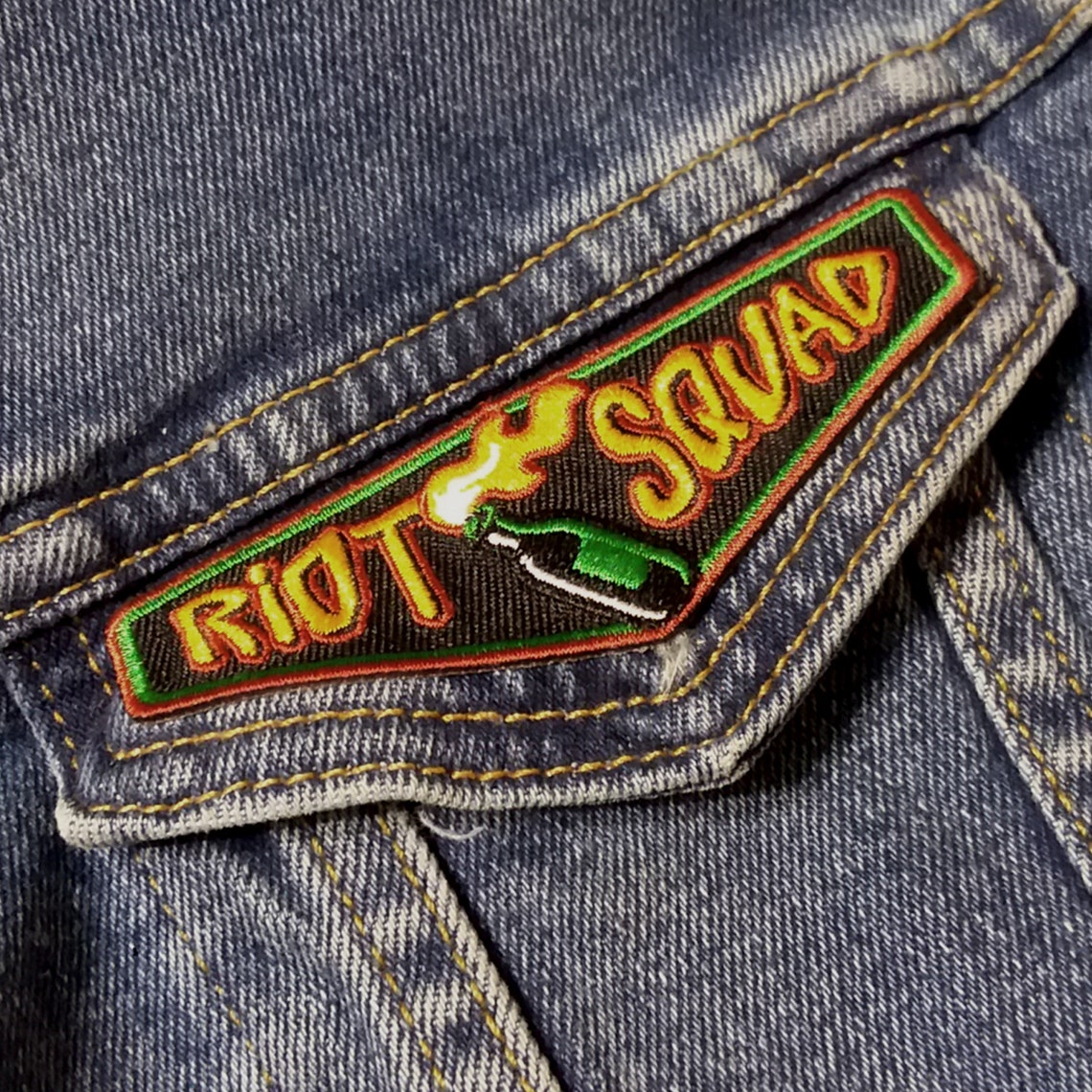 Riot Squad Patch iron on 3.5 | Etsy